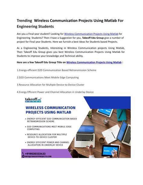 Ppt Trending Wireless Communication Projects Using Matlab For