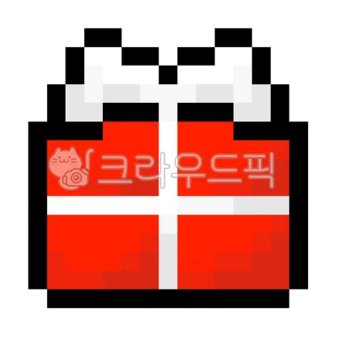 픽셀 큰선물상자 크리스마스 Christmas Xmas 사진이미지일러스트캘리그라피 N0x작가