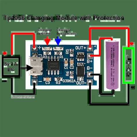 Tp4056 Lithium Battery Charging Module With Protection Best Quality