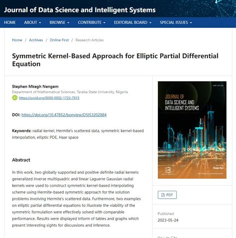 Sharon Lin On Linkedin A New Article Symmetric Kernel Based Approach For Elliptic Partial