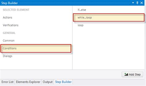 While Loop Test Studio Dev Documentation Progress Telerik TestStudio Dev