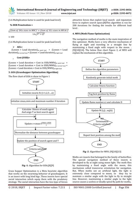 Irjet Optimal Placement And Size Of Dg And Der For Minimizing Power