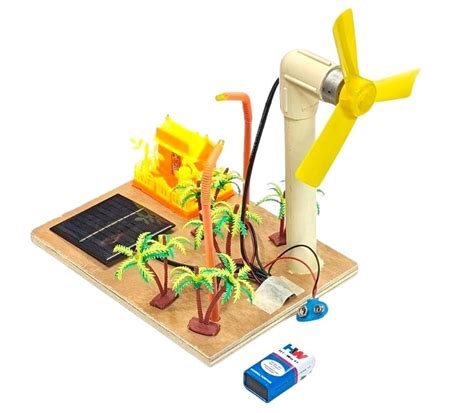 Buy ERH India Wind Mill Solar Panel Science Project Working Smart City Model DIY Kit For School