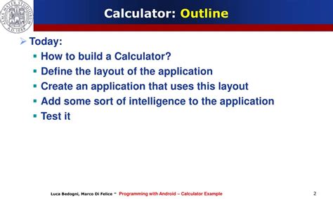 PPT Programming With Android Calculator Example PowerPoint Presentation ID