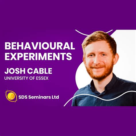Behavioural Experiments Presentation £15 Vat Sds Seminars Online