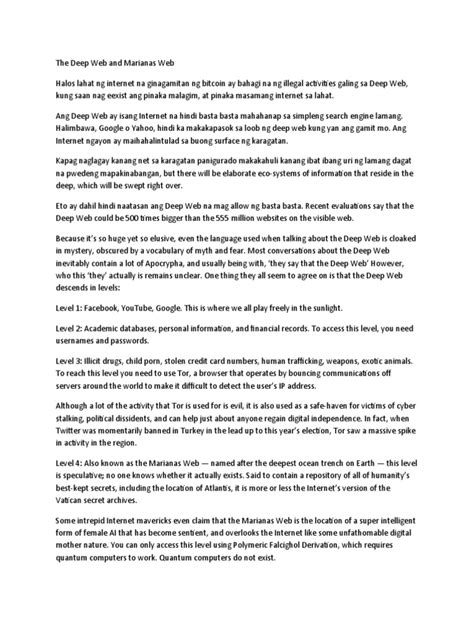 The Deep Web And Marianas Web Download Free Pdf Tor Anonymity