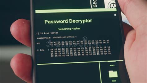 Password Decryptor Work And Decoding Password Codes On Mobile Phone