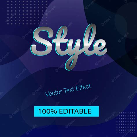 Premium Vector Vector Text Effect Editable Style