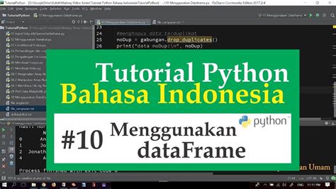 10 tutorial python bahasa indonesia menggunakan dataframe pandas