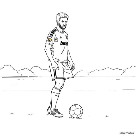 Sergio Ramos Kleurplaten Kleurplaat