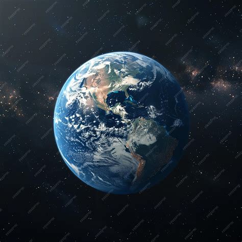 Premium Photo 3d Rendered Satellite View Of Planet Earth High Definition With Space Background