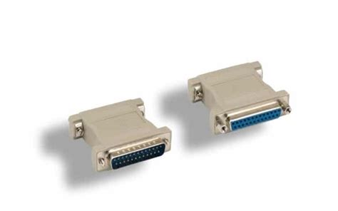 DB25 M F Molded Null Modem Adapter Denco Design Inc