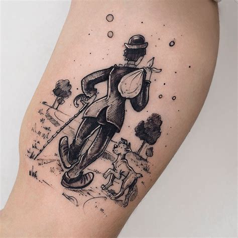 Primeira Tattoo Do Ângelo Baseado No Personagem Carlitos Eternizado
