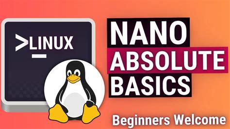 Nano Text Editor On Linux Basics How To Use Nano Tutorial Beginners Guide