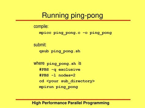 high performance parallel programming ppt download