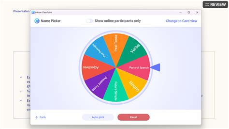 Add A Spinning Wheel Of Names In Powerpoint For Fun Decision Making Classpoint