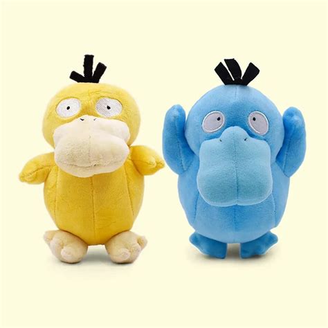 Shiny Psyduck Anime Pokemon Plush Toys Blue Peluches Soft Stuffed