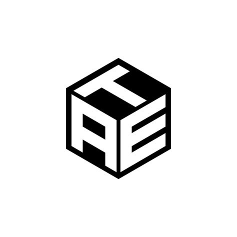Aet Letra Logo Diseño En Ilustración Vector Logo Caligrafía Diseños