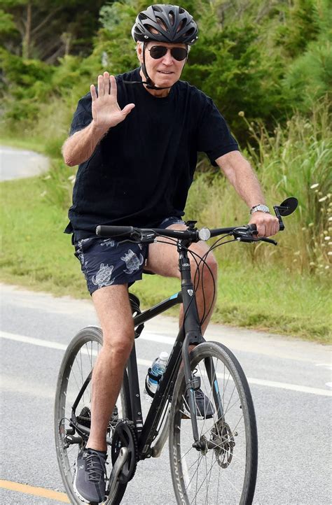 President Joe Biden Goes On Bike Ride Draws Crowd In Lewes Delaware