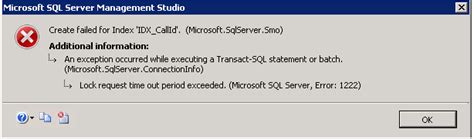 Error On Creating Index On Table In Sql Server How To Fix It Server