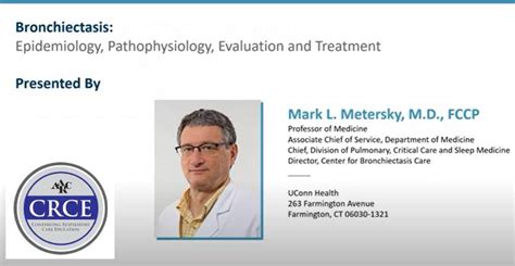 Aarc Bronchiectasis Course 2 Epidemiology Pathophysiology Evaluation
