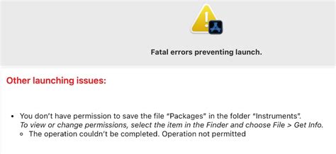 Bug Only When Launching To App Store You Dont Have Permission To Save The File “packages” In