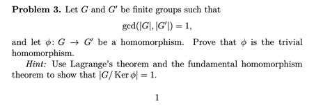 Solved Problem 3 Let G And G′ Be Finite Groups Such That