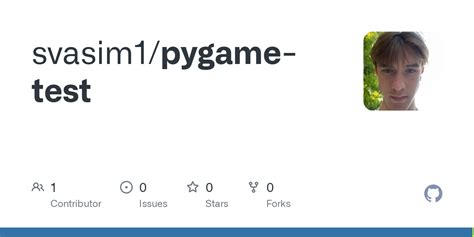 GitHub Svasim1 Pygame Test