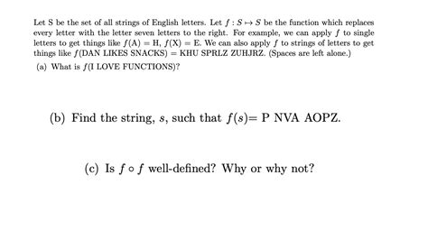 solved let s ﻿be the set of all strings of english letters