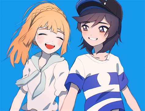 Lillie And Elio Pokemon And More Drawn By Umekobushi Danbooru