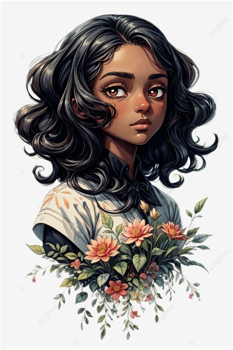검은 피부 소녀 캐릭터 수채화 효과 흑인 인식의 날 검은 피부 여성 Png 일러스트 및 이미지 에 대한 무료 다운로드 Pngtree