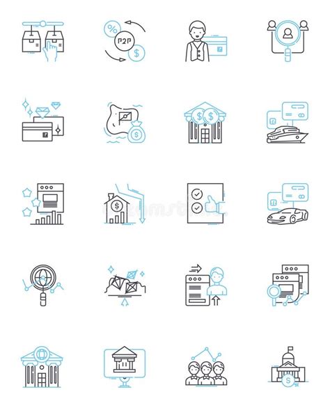 Guidance Supervision Linear Icons Set Coaching Mentorship Direction