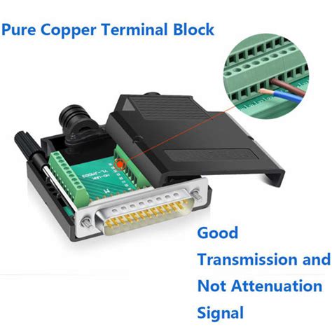 Getuscart Jienk Db25 2packs Solderless Male Rs232 D Sub Serial Adapters 16mm Thinner 25 Pin