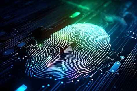Premium AI Image A Fingerprint On A Circuit Board