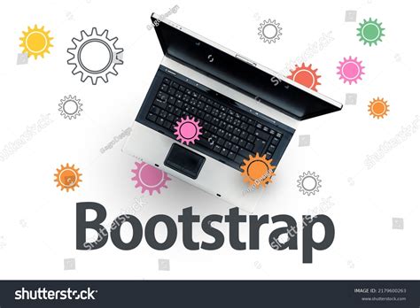 Laptop On Word Bootstrap Bootstrap Css Stock Photo 2179600263 Shutterstock