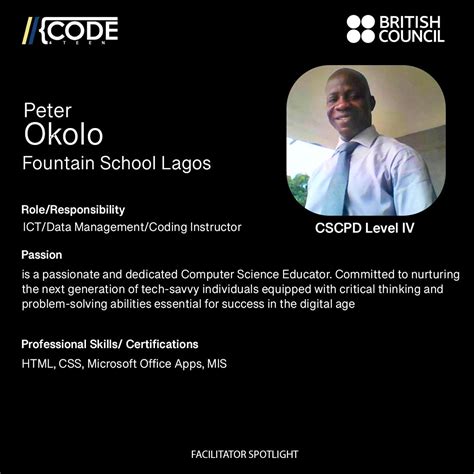 Code14 Labs On Linkedin Facilitatorspotlight Cscpd Professionaldevelopment Computerlanguages