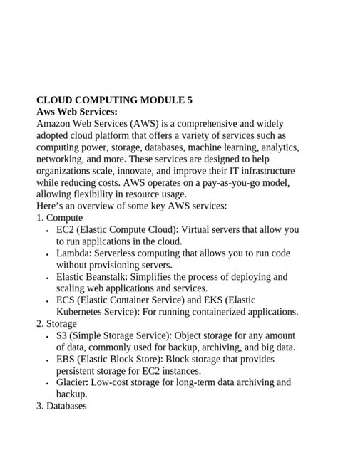 Module5 Cloudcomputing Pdf Cloud Computing Bioinformatics