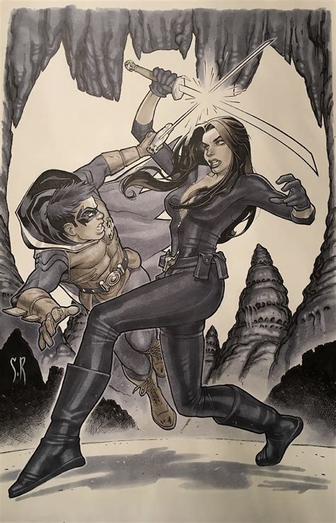 Robin Vs Talia Al Ghul By Stephane Roux Ferretfyre On Tumblr