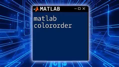 Matlab Color Codes A Quick Guide To Color Customization