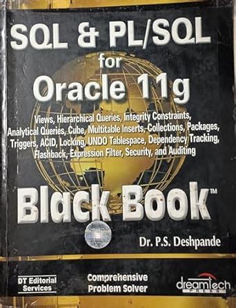 SQL PL SQL For Oracle G Black Book P S Deshpande Amazon Books