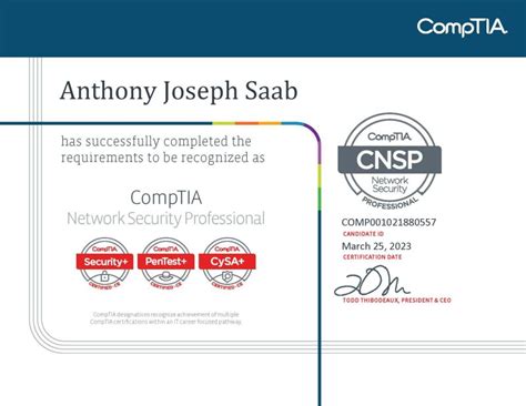 Anthony S On Linkedin Networksecurityprofessional Pentestplus Cysaplus Securityplus…