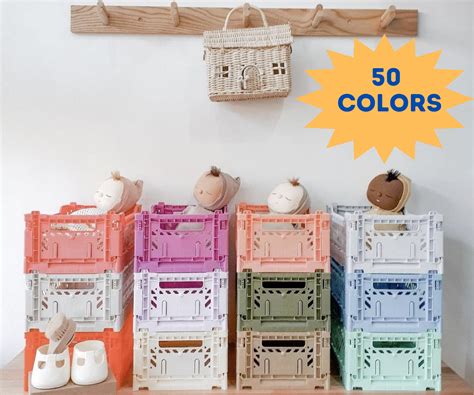 Collapsible Storage Crate Etsy