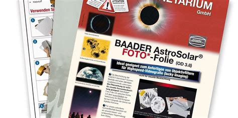 Baader Photographic ND3.8 AstroSolar film - Baader Planetarium UK