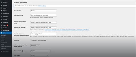 Tipos De Ajustes En Wordpress Keepcoding Bootcamps