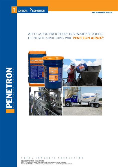 Pdf Application Procedure For Waterproofing Concrete Dokumen Tips