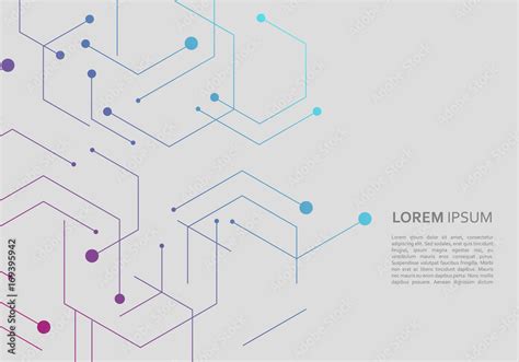 Science Network Pattern Connecting Lines And Dots On Simple Background