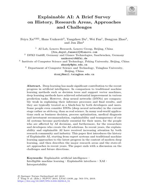 explainable ai a brief survey on history research areas approaches