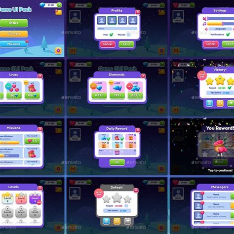 Night Gui Pack Game Gui Freelance Writing Night