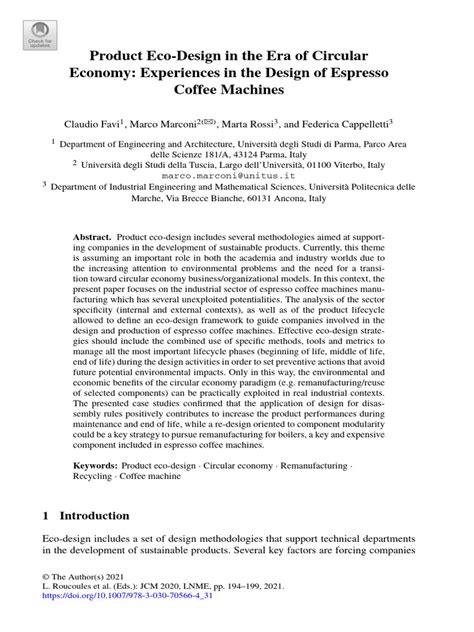 Product Eco Design In The Era Of Circular Economy Pdf Life Cycle