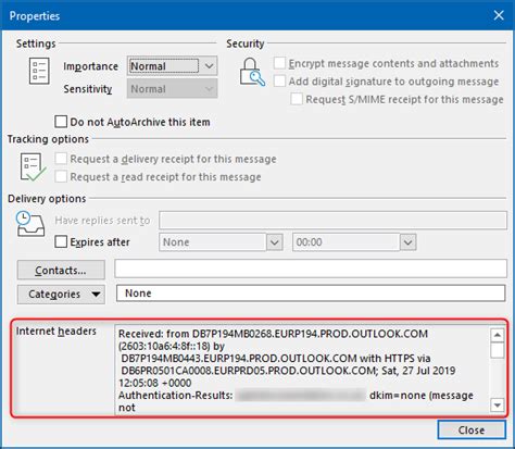 How To Read Message Headers In Outlook